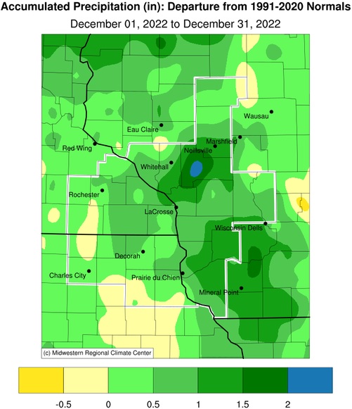 December 2022 Hydrologic and Precipitation Summary