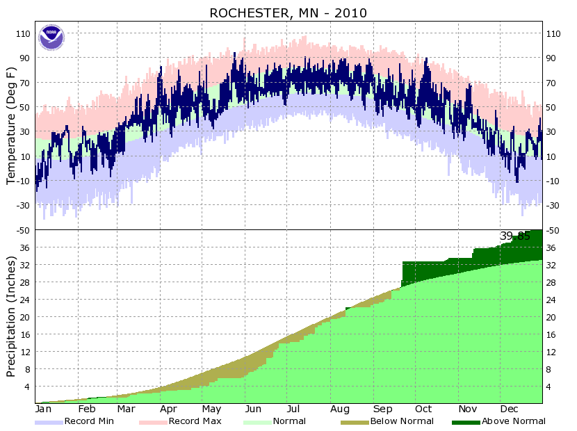 Rochester 2010 Climate Summary