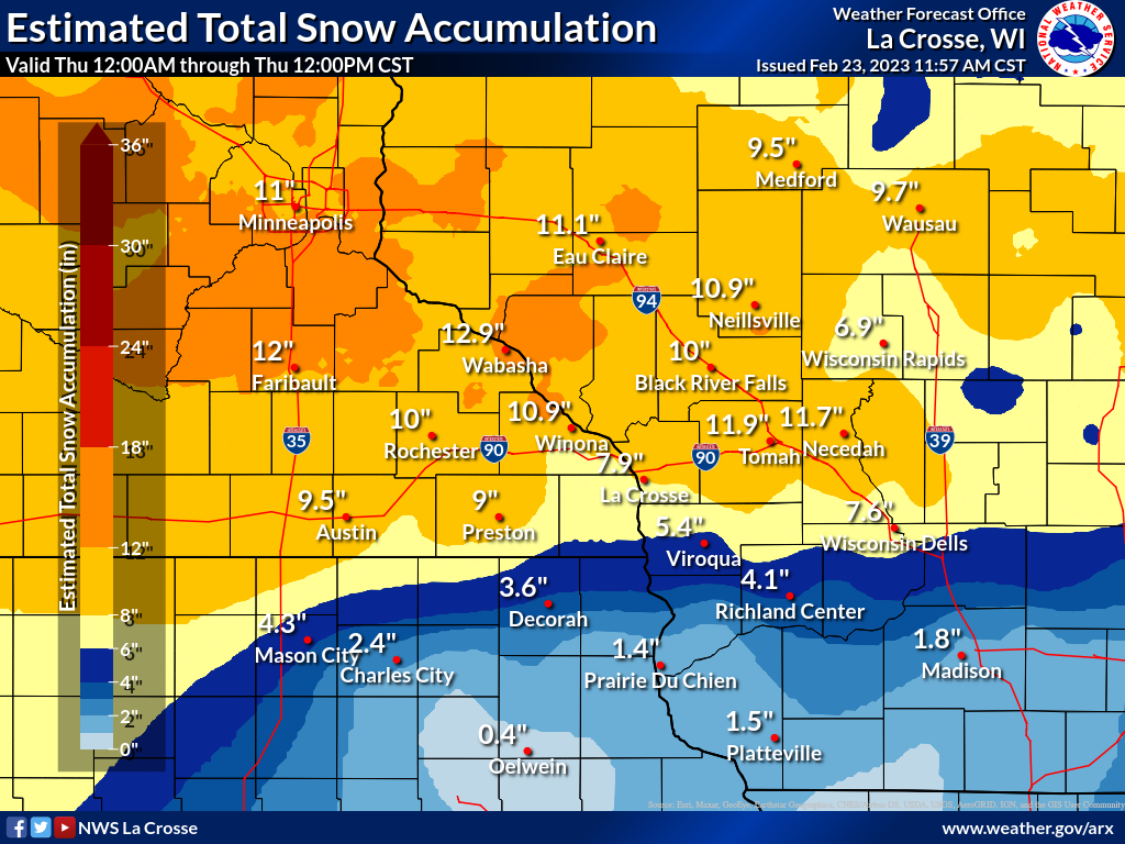 Winter Storm Summary For February 21 23 2023