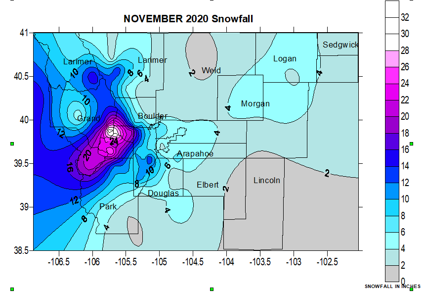 Coop and Spotter Snowfall Maps