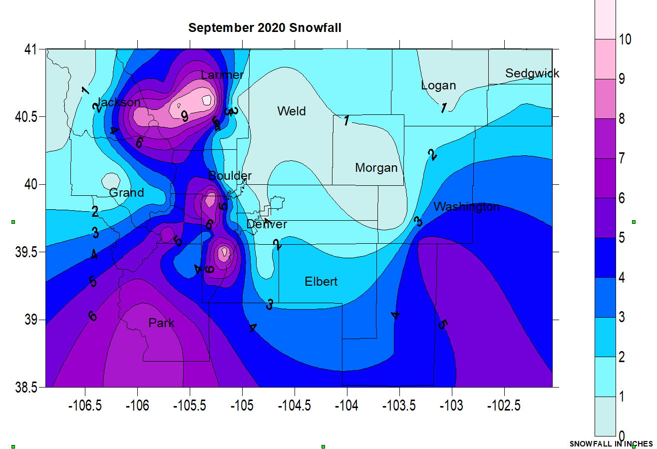 Coop and Spotter Snowfall Maps