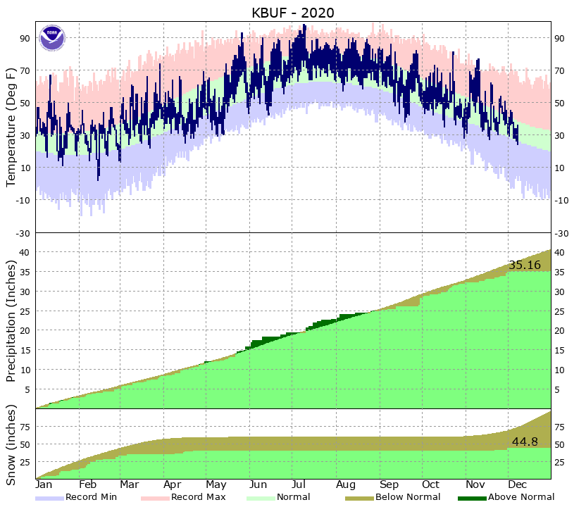 Buffalo Climate Graph