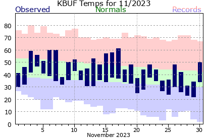 Buffalo Climate Graph
