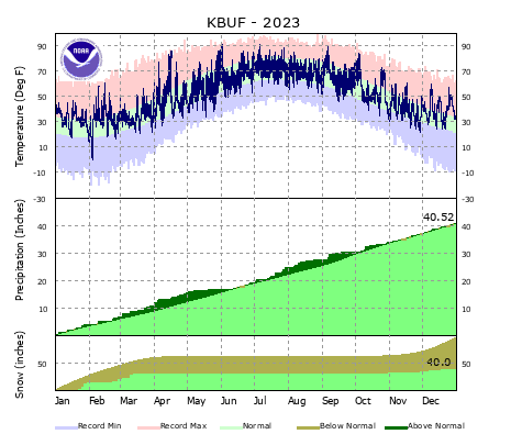 Buffalo Climate Graph