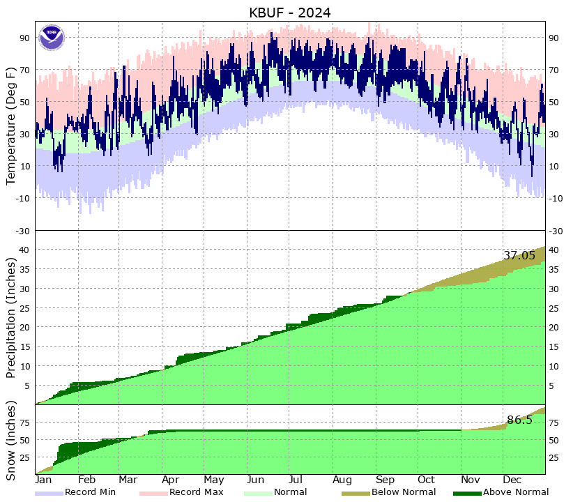 Buffalo Climate Graph