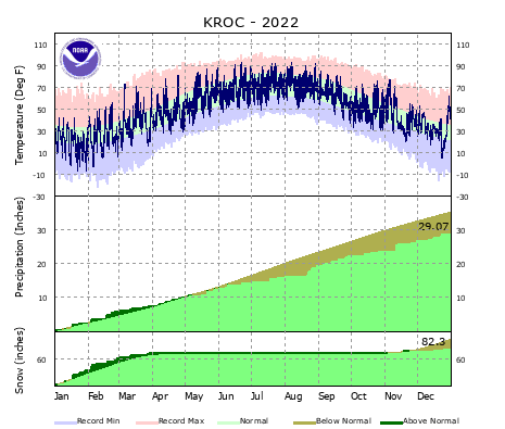 Rochester Climate Graph