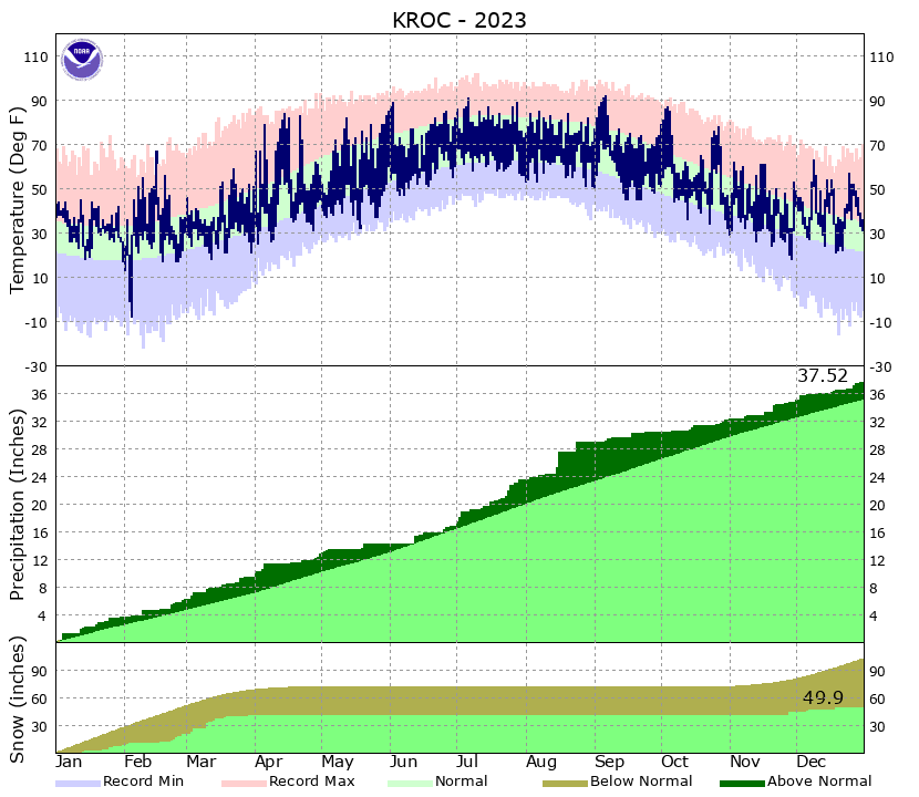 Rochester Climate Graph