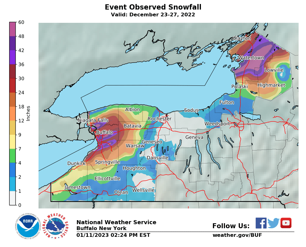 Buffalo Snow Storm 2022 Map