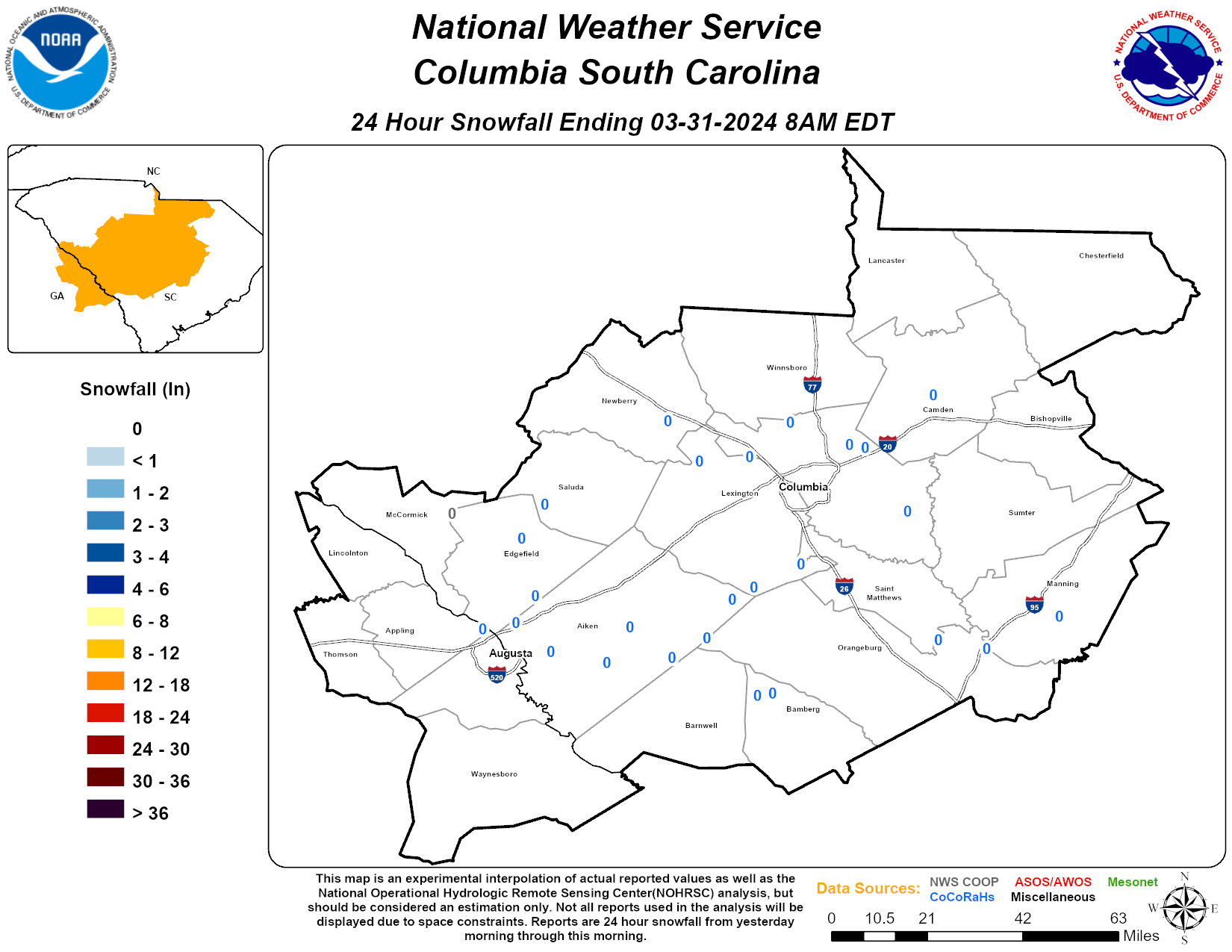 CAE Winter Weather Forecast