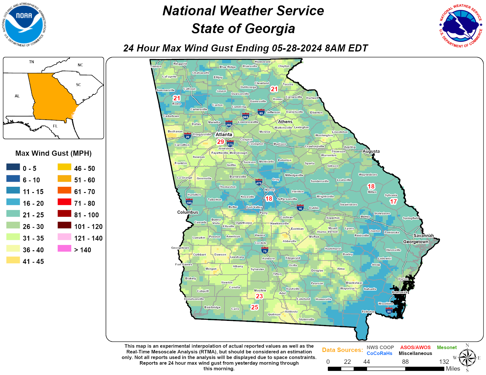 South Carolina Statewide Forecast Maps