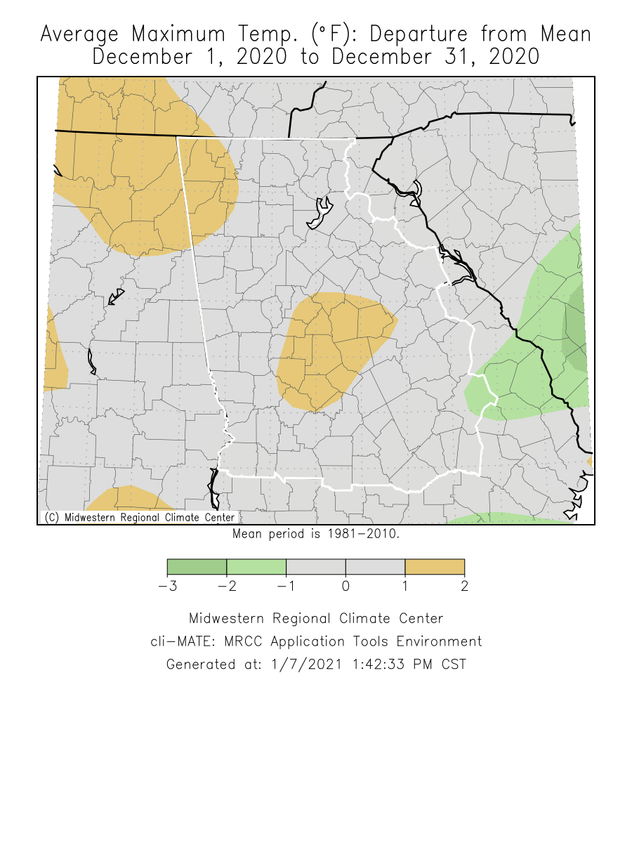 December 2020 Climate Summary