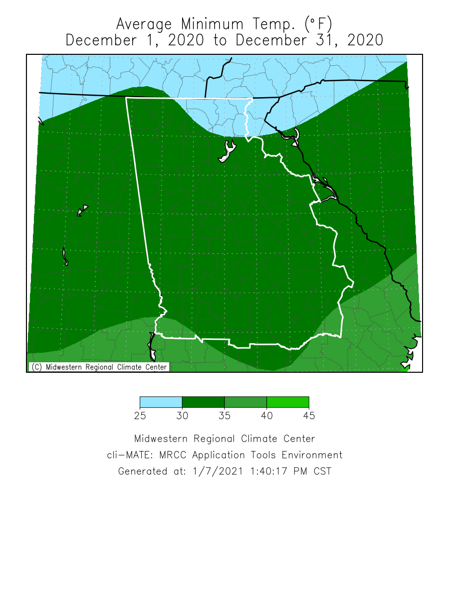 December 2020 Climate Summary