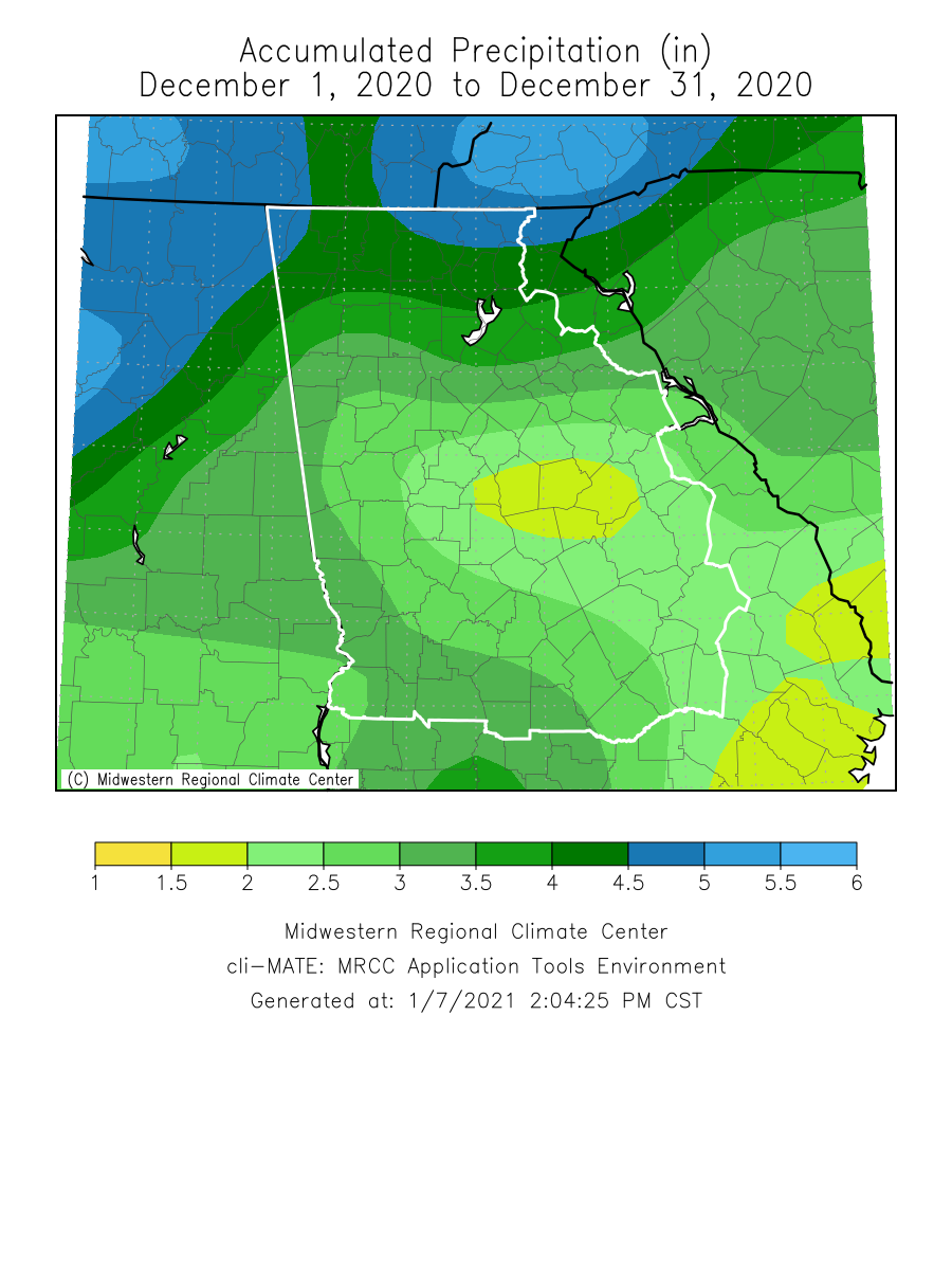 December 2020 Climate Summary