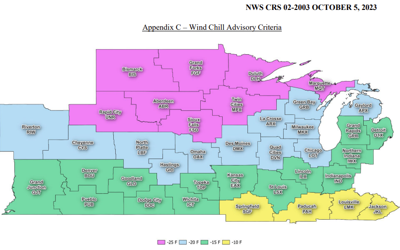 WFO FGF Watch, Warning, Advisory Criteria