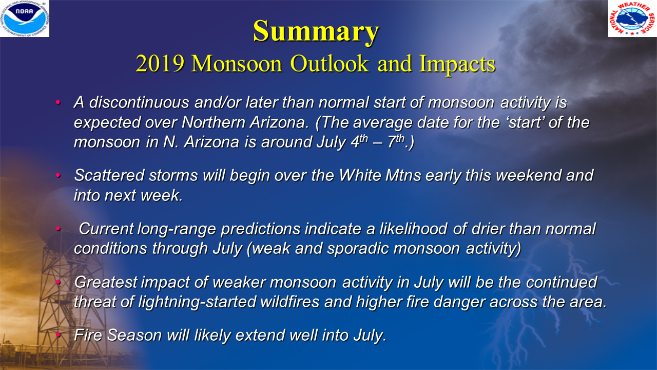 Northern Arizona Monsoon Season