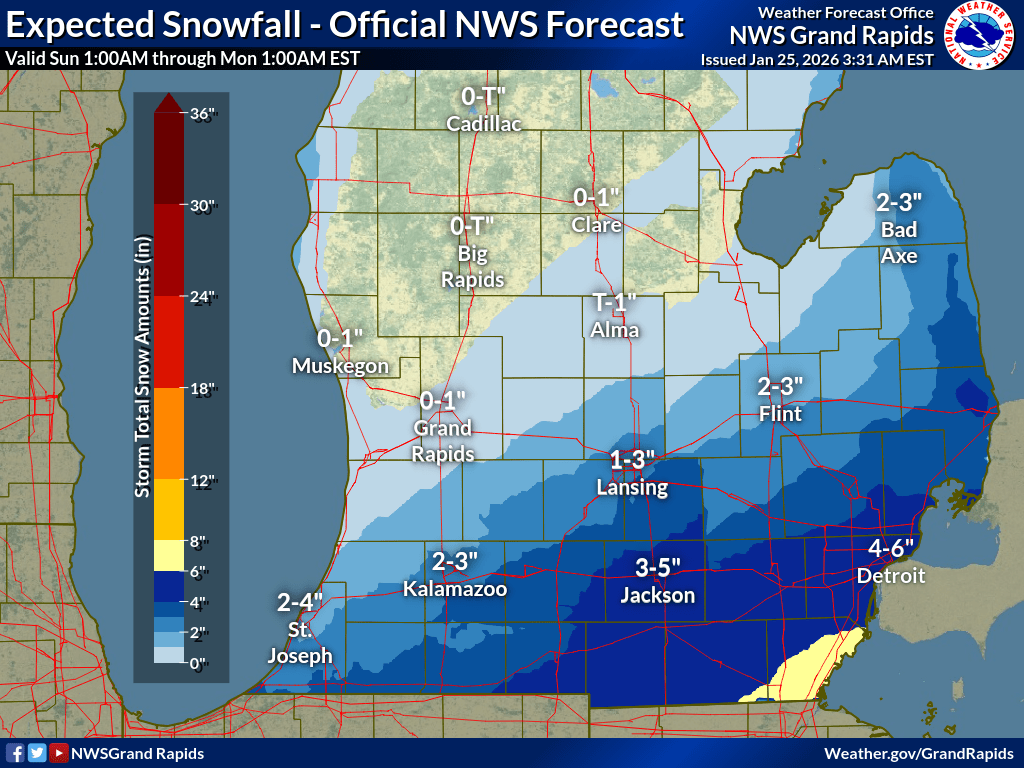 West Michigan Probabilistic Snowfall Experiment