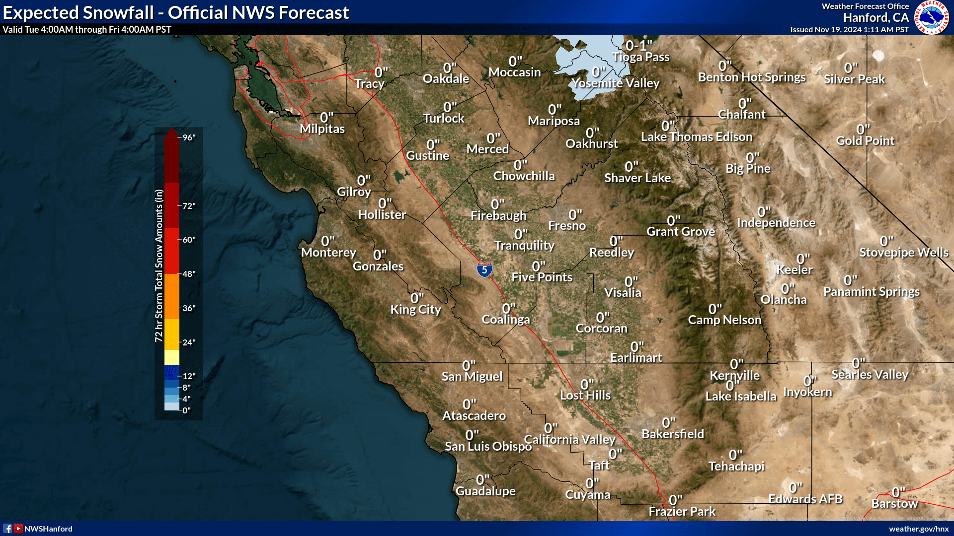 Probabilistic Snowfall Forecasts