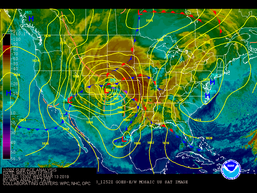 Historic Low Pressure System Affects The Plains 