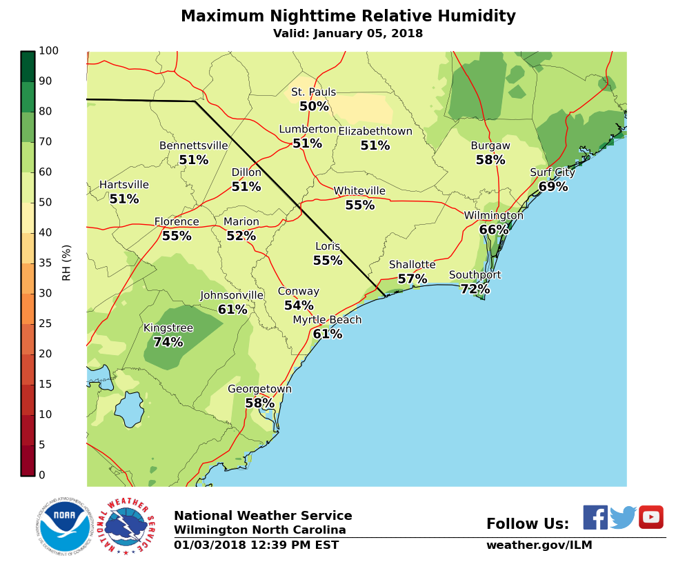 WFO ILM Enhanced Forecast Graphics