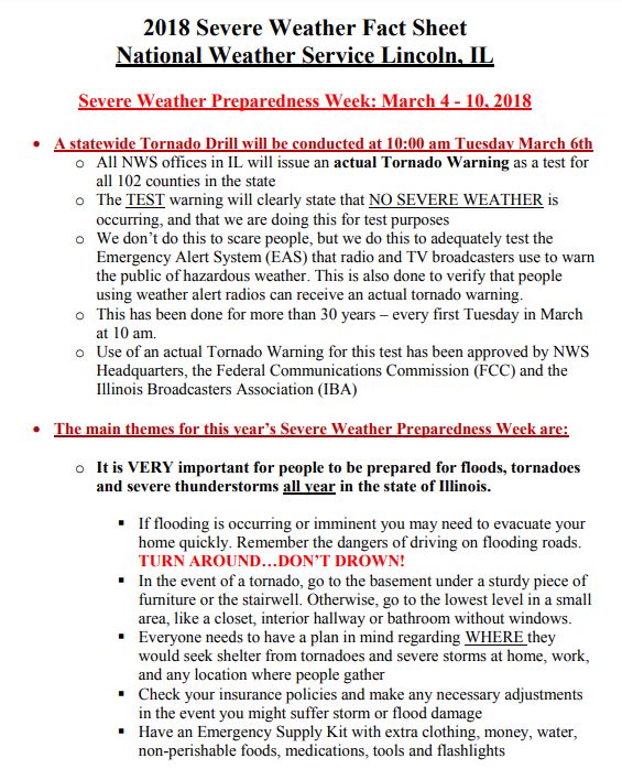 Severe Weather Preparedness