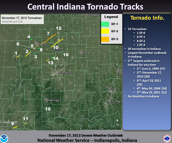 November 17, 2013 Severe Weather and Tornado Outbreak