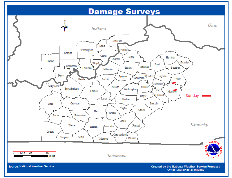 Damage Surveys Planned For Sunday