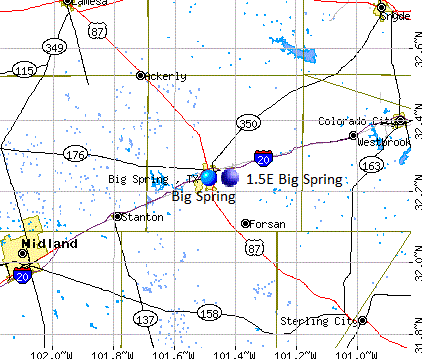 Big Spring 1.5E CoCorahs Precipitation Data