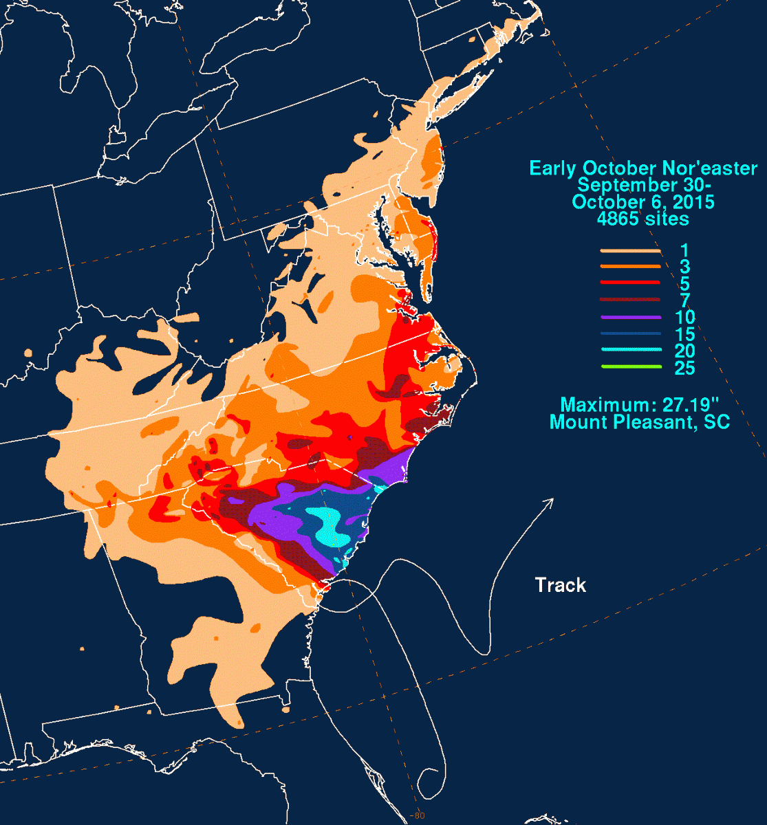 Prolonged Coastal Flood/Heavy Rainfall Event, October 2-5, 2015 Prolonged Coastal Flood/Heavy Rainfall Event, October 2-5, 2015