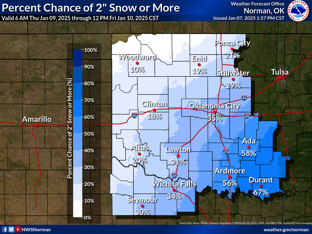 NWS Norman Winter Weather Forecasts