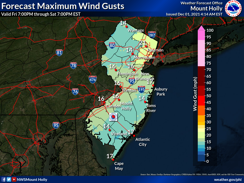 WFO PHI Area Forecast Graphics