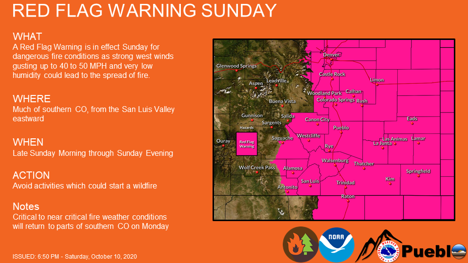 October 11 Strong Winds and High Fire Danger