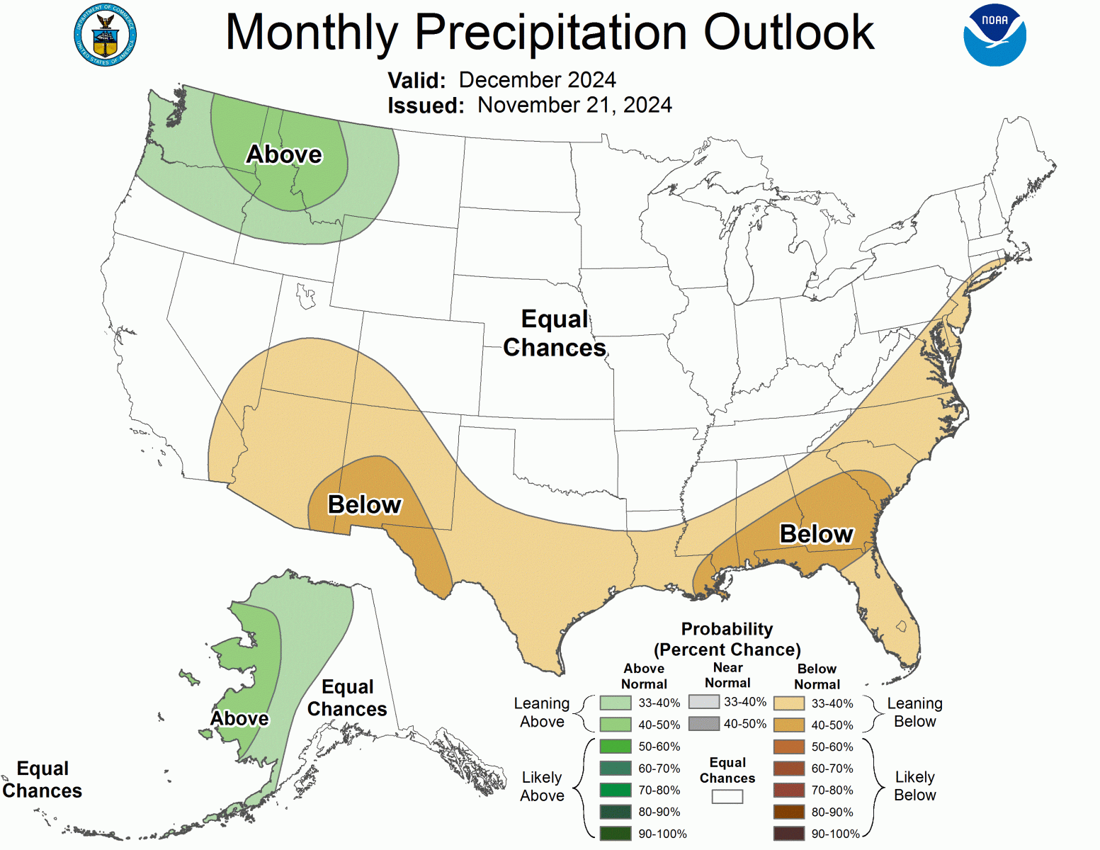 January Temperature and Precipitation Outlook