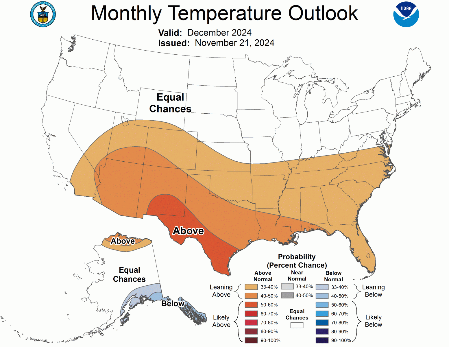 January Temperature and Precipitation Outlook