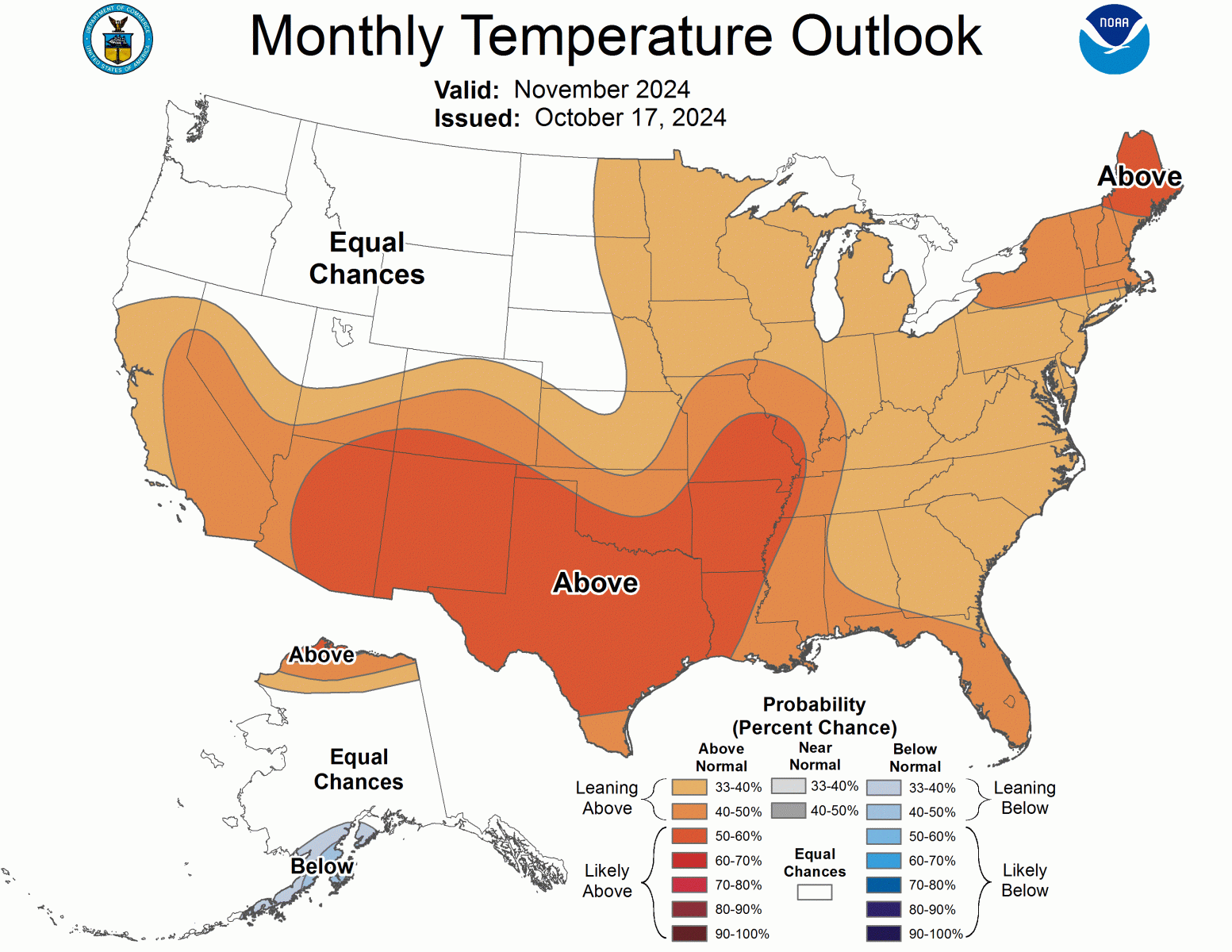 November Temperature and Precipitation Outlook
