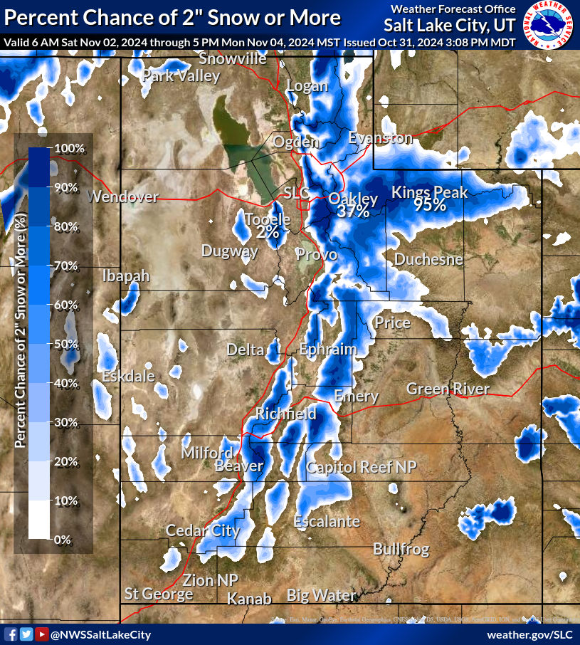 Probabilistic Snowfall Forecasts