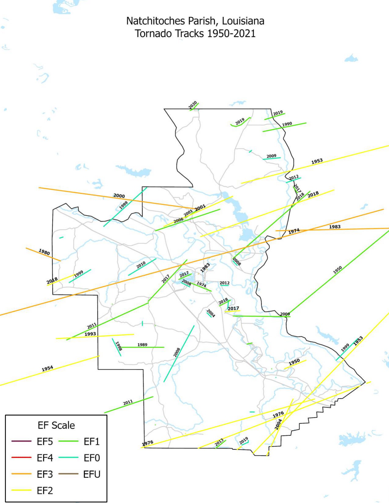 NWS office’s new interactive tornado map shows those recorded in the ...