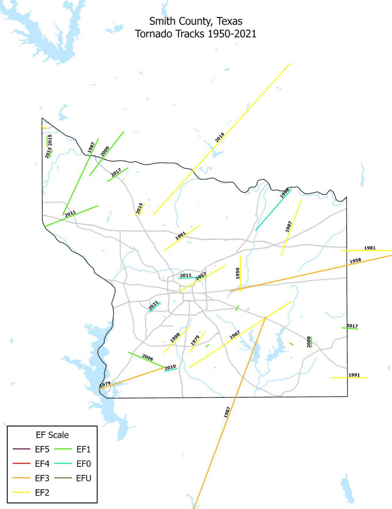 NWS office’s new interactive tornado map shows those recorded in the ...